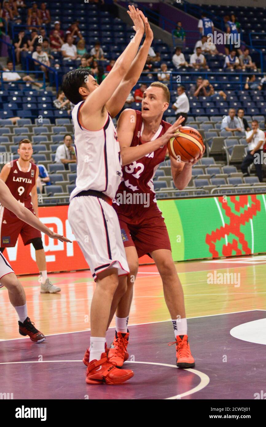 Latvija basketball team hi-res stock photography and images - Alamy