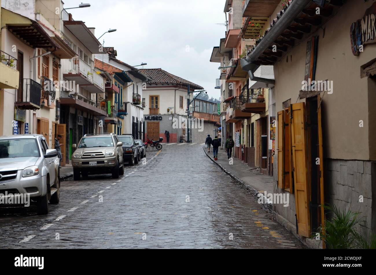 Cuenca, Ecuador - Old Town Street Stock Photo - Alamy