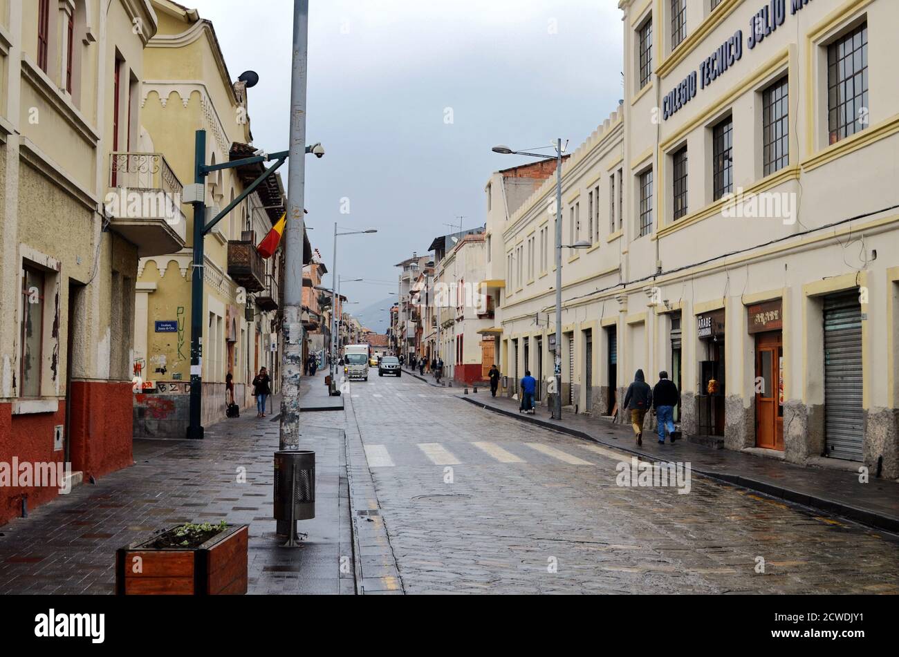 Cuenca, Ecuador - Old Town Street Stock Photo - Alamy