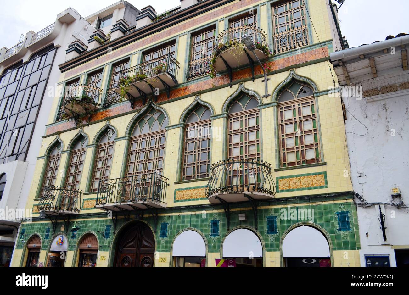Cuenca, Ecuador - Building by Parque Calderón Stock Photo - Alamy