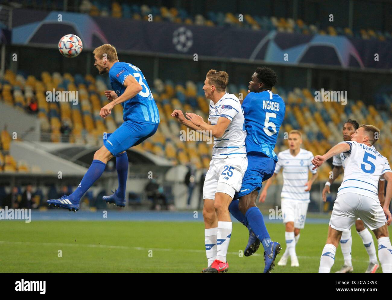 Igor Plastun (L) of Gent seen in action during the second leg of the ...
