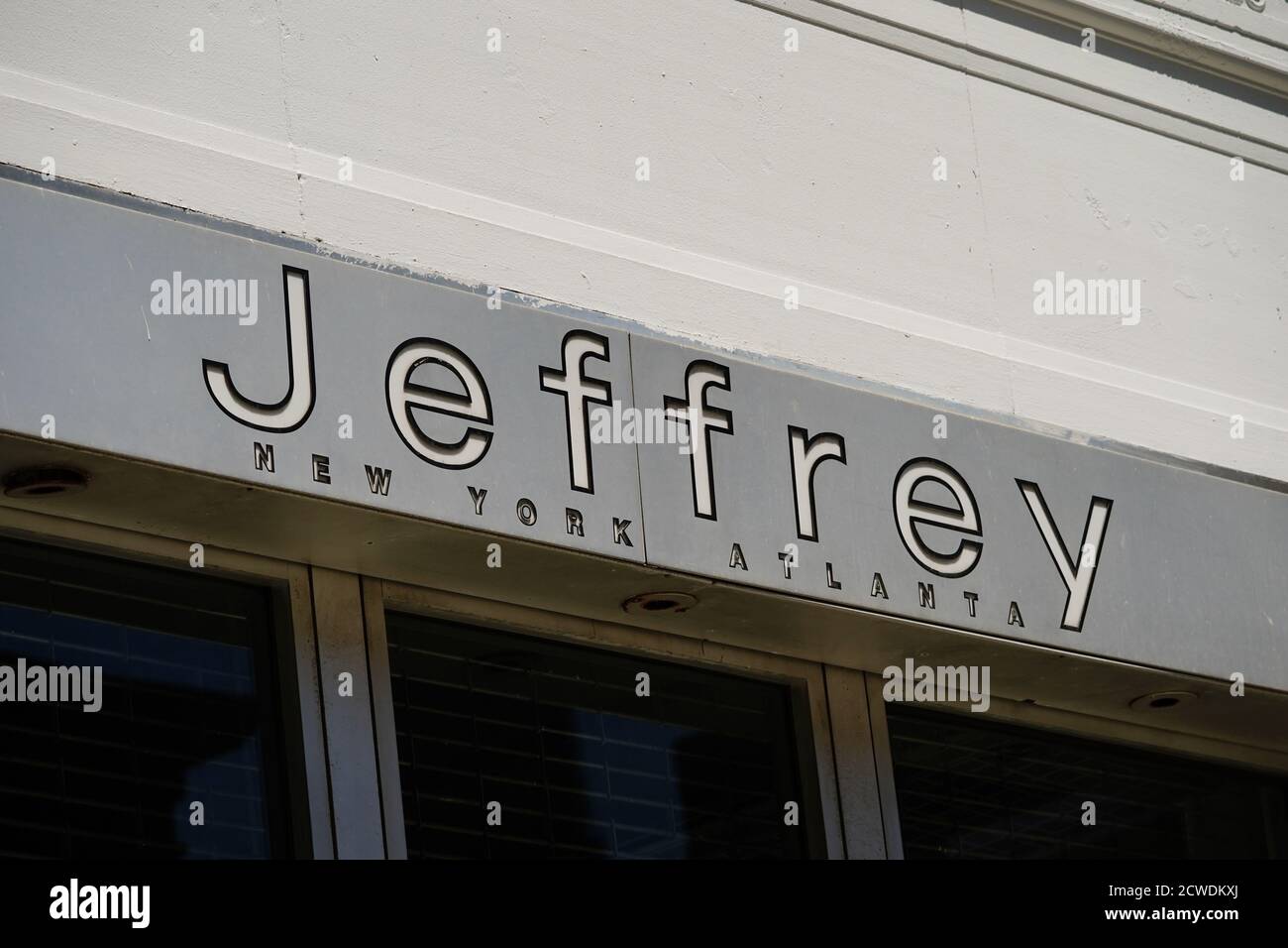Jeffrey logo seen one at one of their branches Stock Photo - Alamy