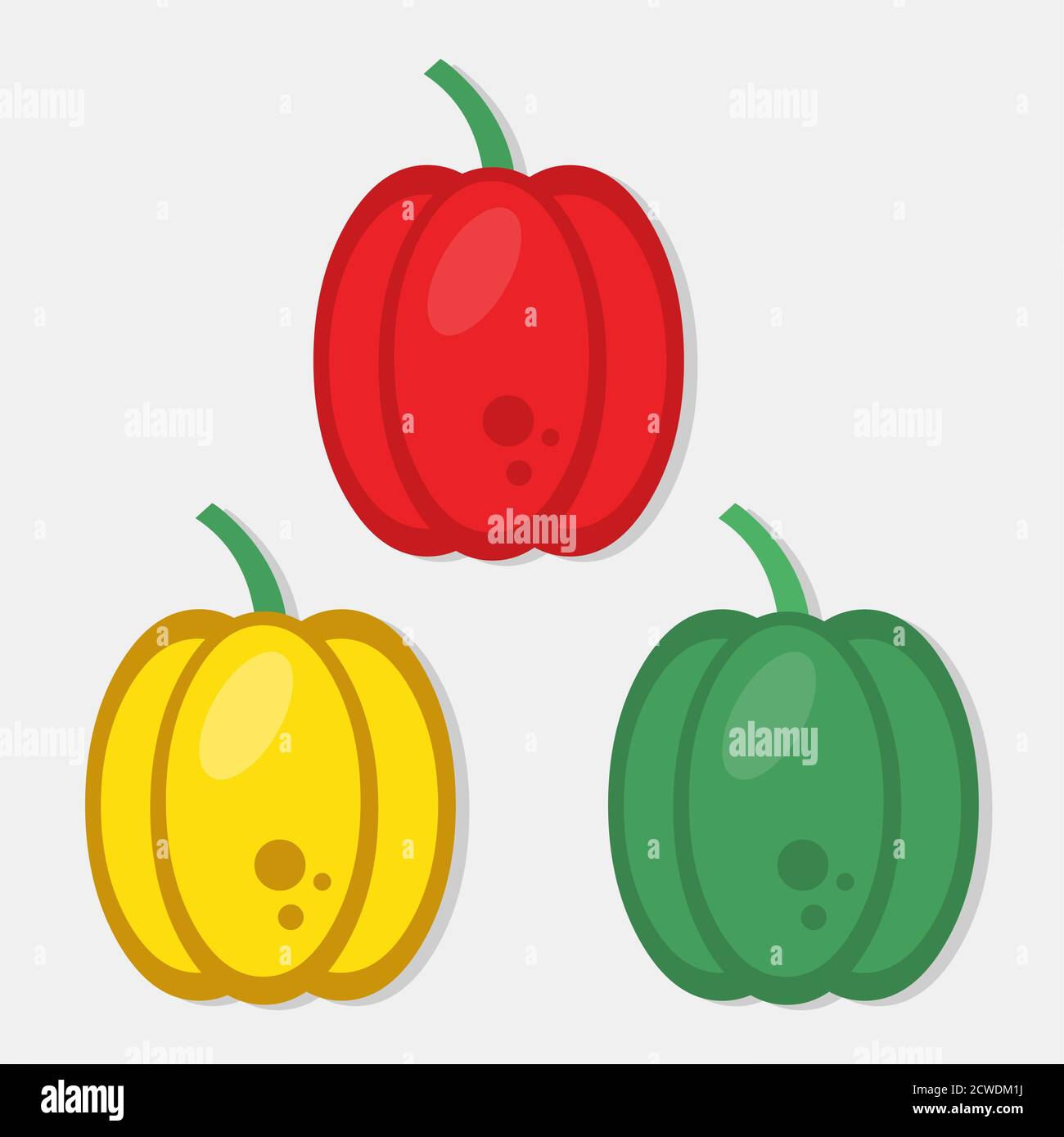 Chilli vegetable flat style Stock Vector Images - Alamy