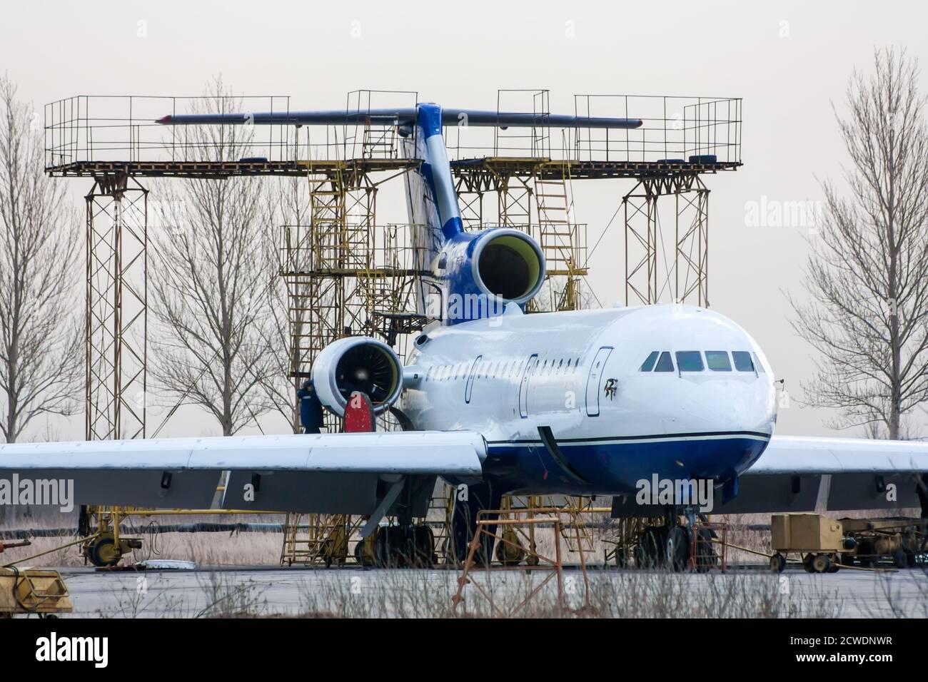 Repair and maintenance of passenger aircraft on the aviation technical ...