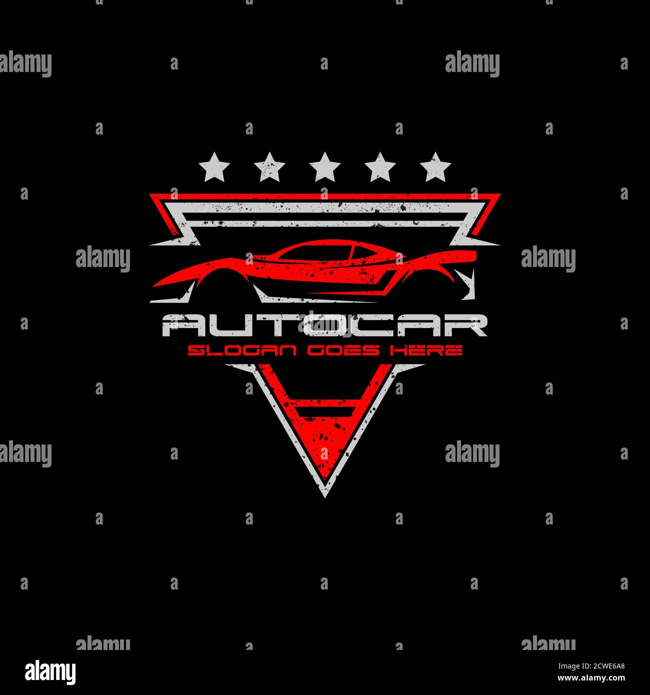 Silver and red car Stock Vector Images - Alamy