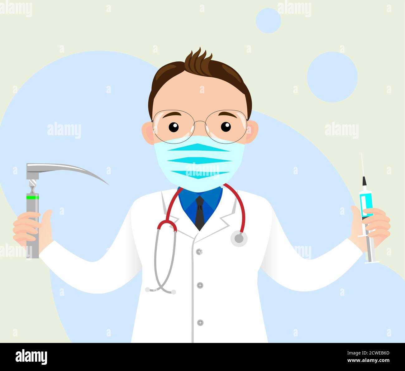 Doctor patient home equipment Stock Vector Images - Alamy