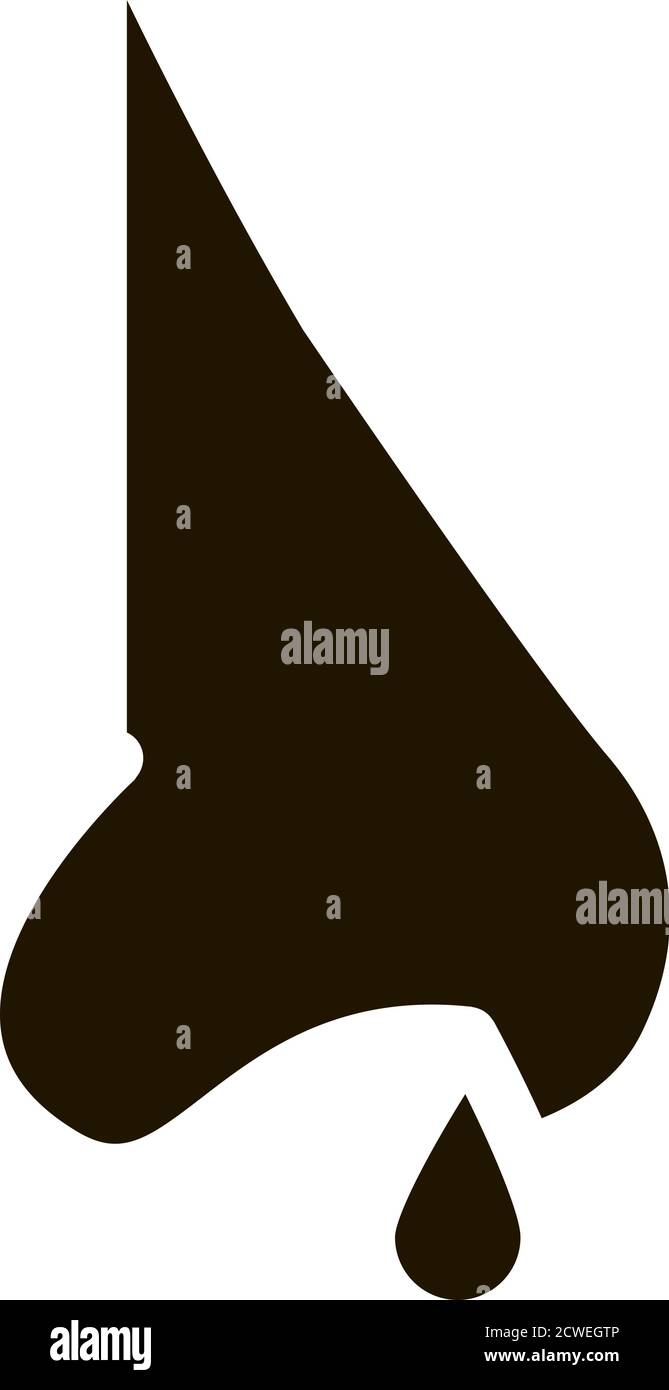 Running Nose Icon Vector Glyph Illustration Stock Vector Image & Art ...