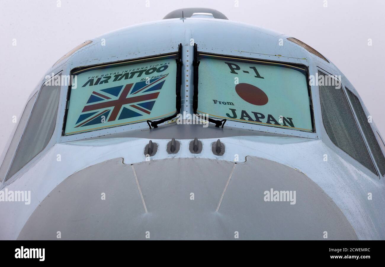 Kawasaki p 1 maritime patrol aircraft hi-res stock photography and ...