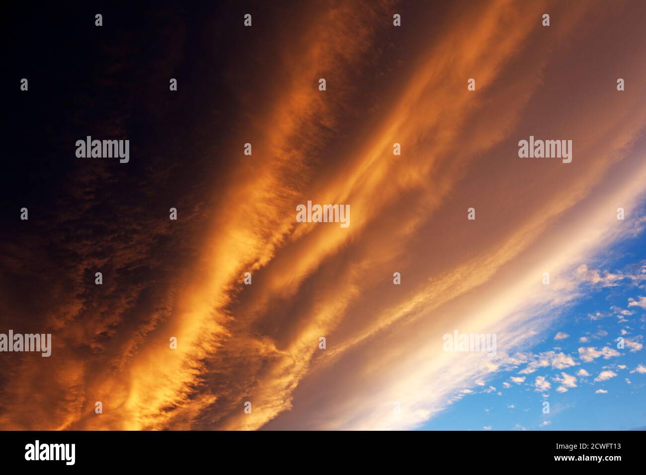 dramatic sky with dust particles from fires in California Stock Photo ...