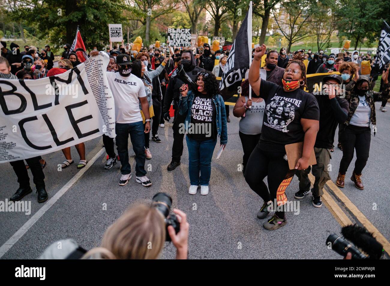 2020 cleveland blm protest hi-res stock photography and images - Alamy