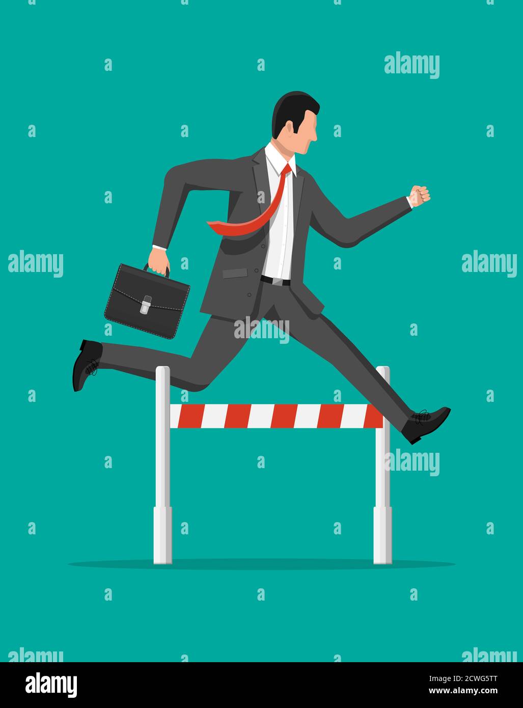Jumping obstacle course Stock Vector Images - Alamy