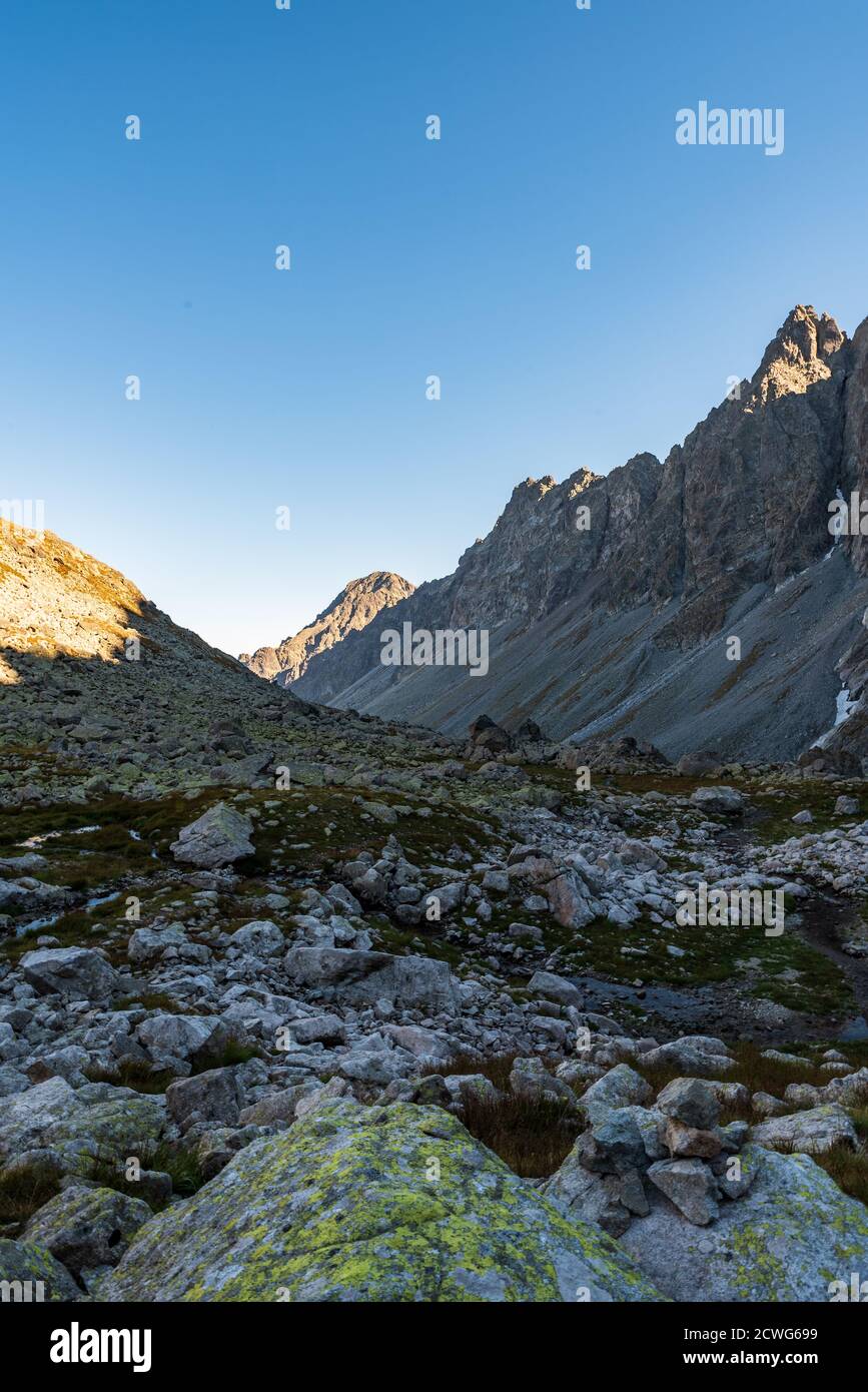 Highest part of Velka Studena dolina valley bellow Prielom saddle with ...
