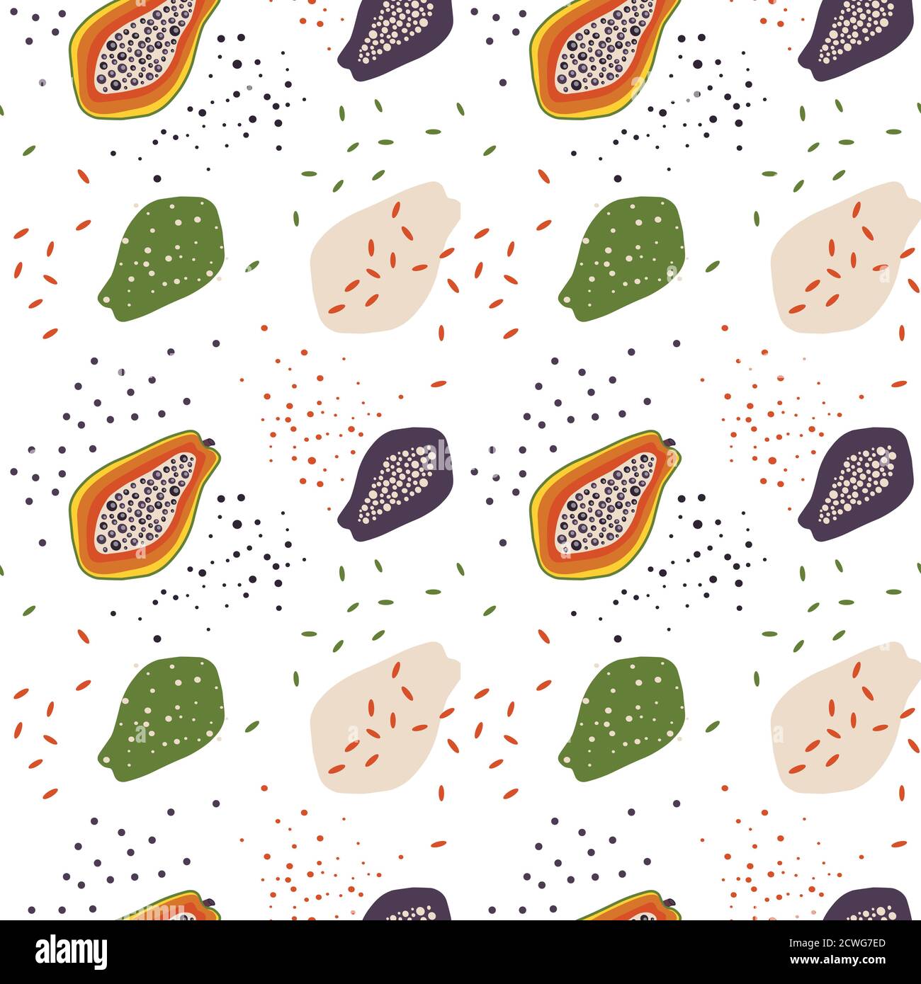 Fruit papaya papaw pawpaw Stock Vector Images - Alamy