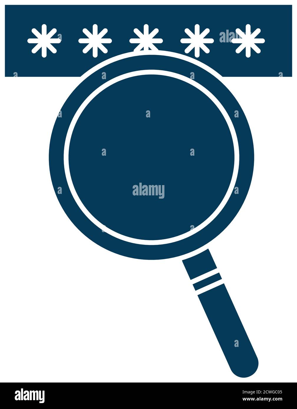 lupe with code silhouette style icon vector design Stock Vector Image ...