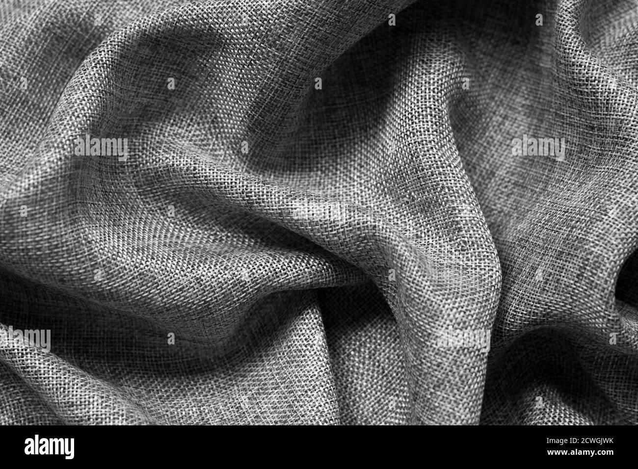 Gray fabric texture with folds. Cotton fabric background Stock Photo ...