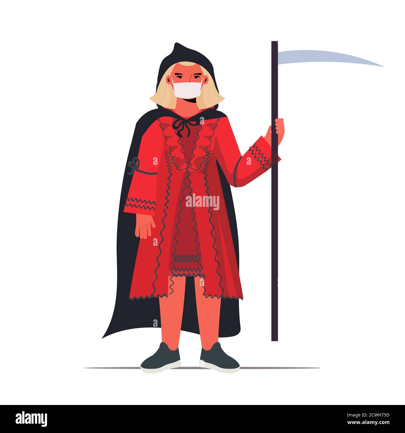 Girl Grim Reaper Cartoon