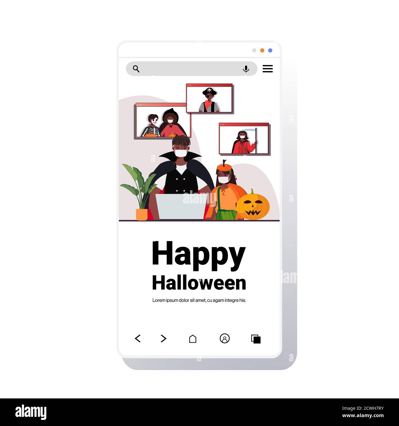 happy halloween holiday celebration concept people in costumes ...