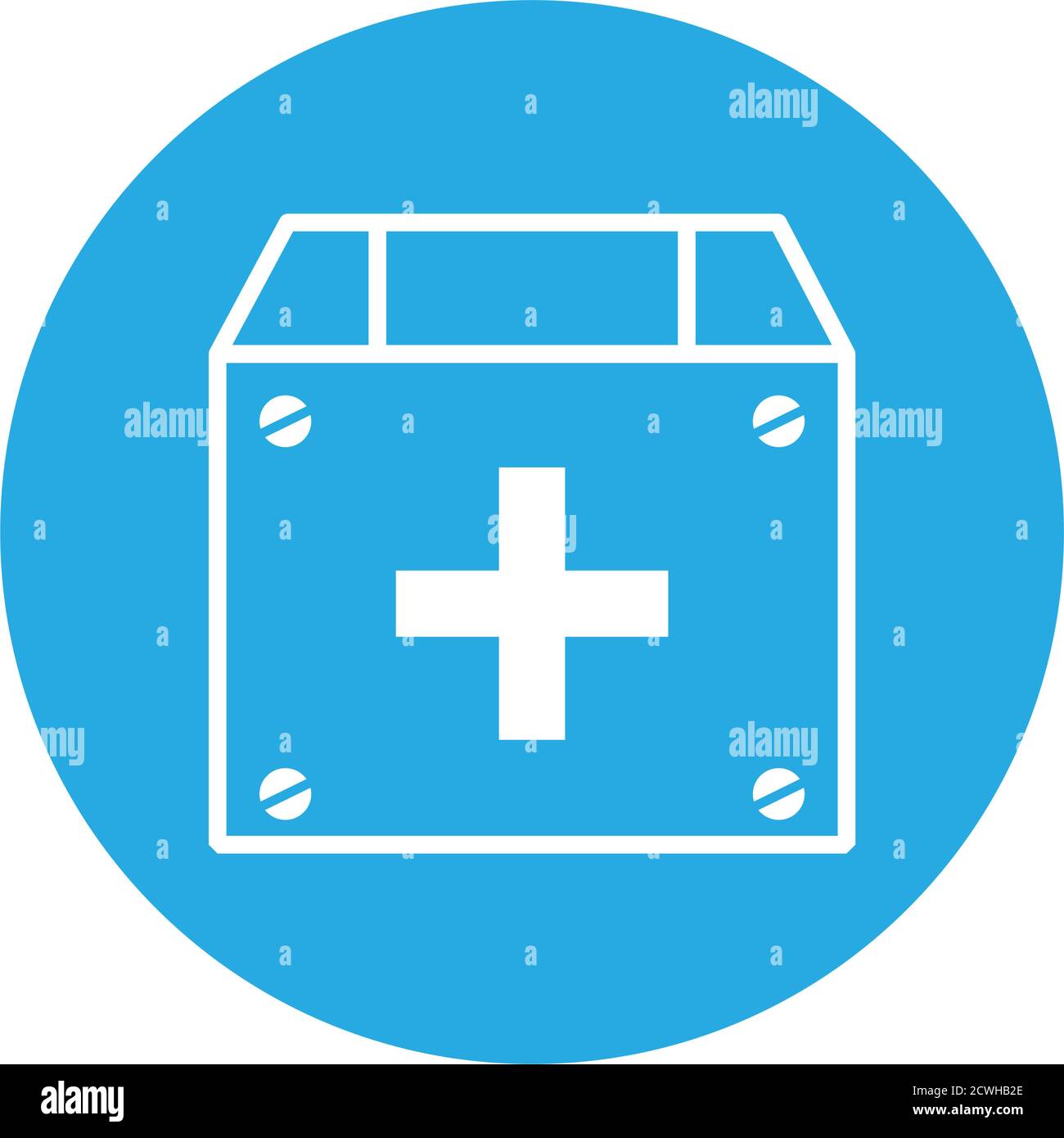 Medicine chest, line icon. Modern infographic logo and pictogram Stock ...
