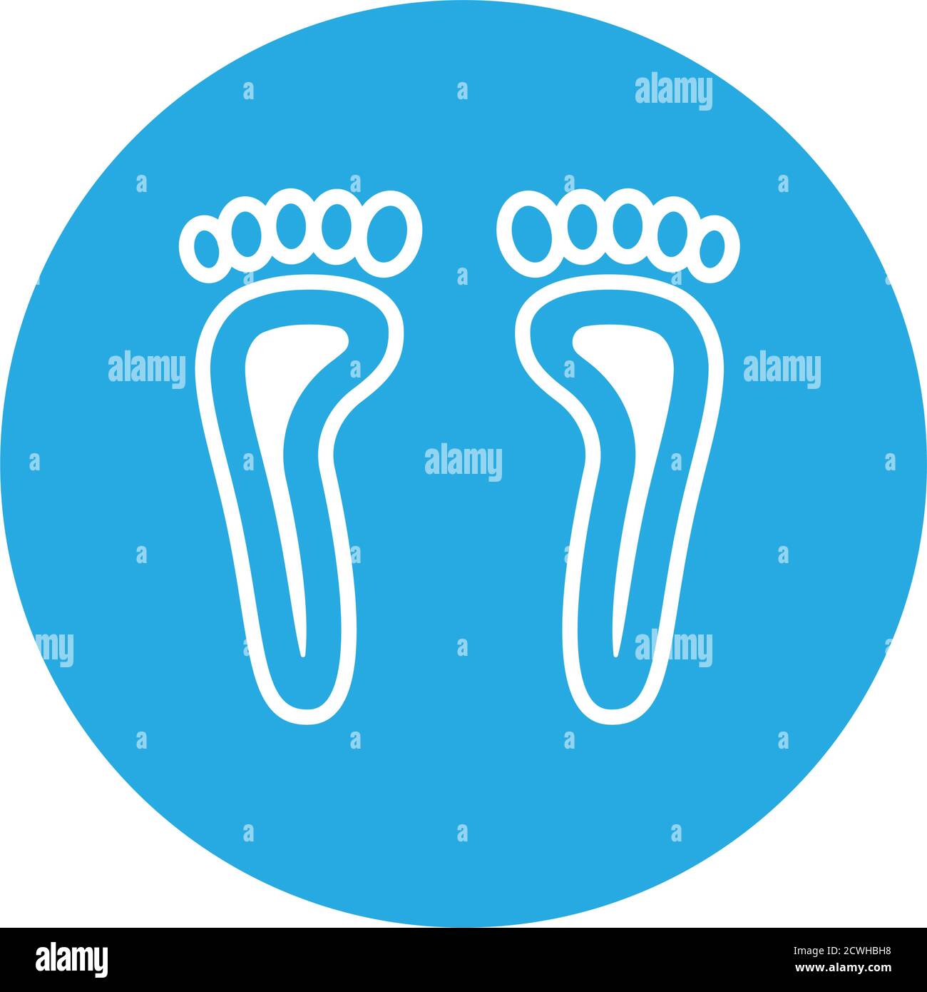 Foot, line icon. Modern infographic logo and pictogram Stock Vector ...