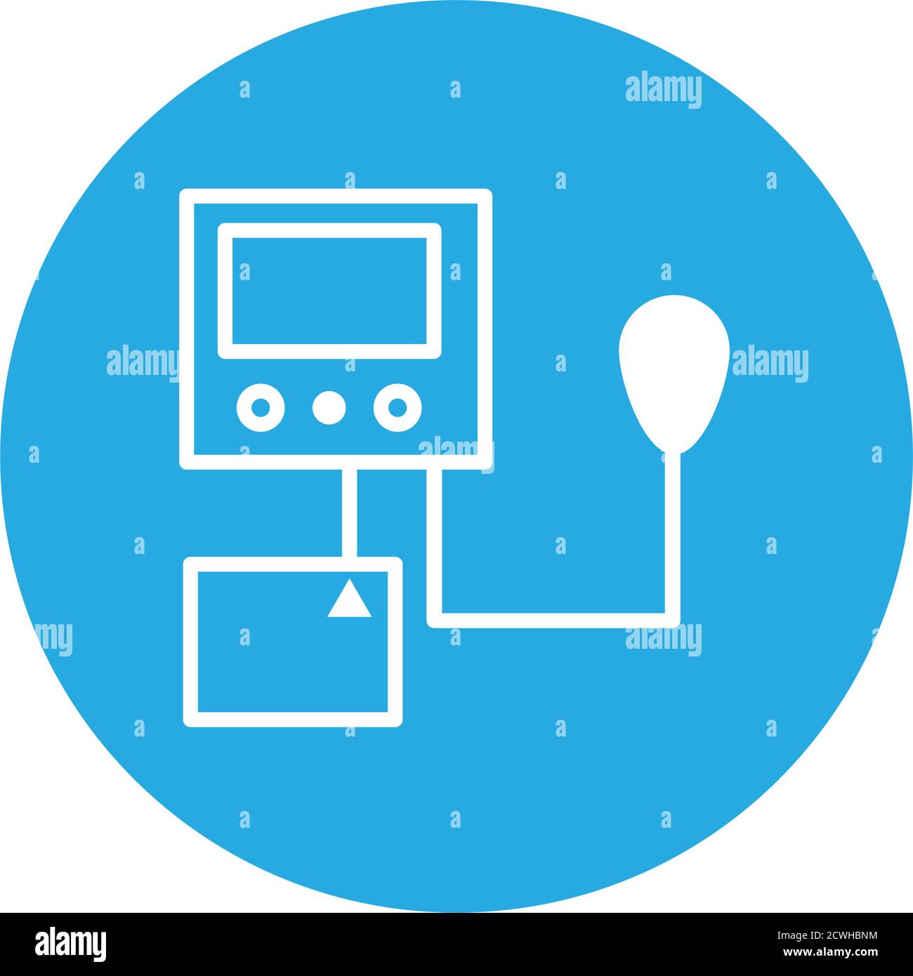 Blood pressure, line icon. Modern infographic logo and pictogram Stock ...
