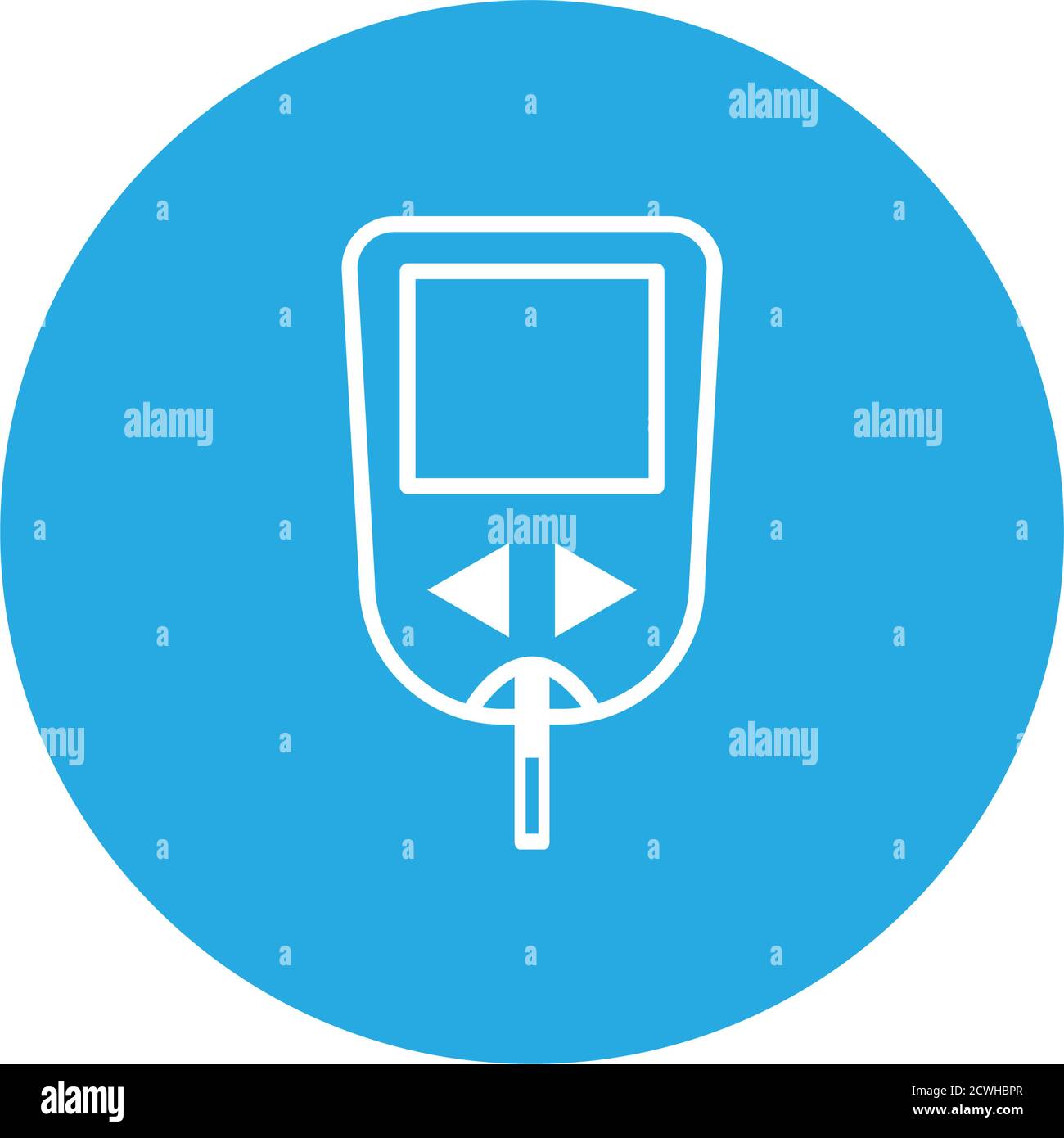 Glucometer, sugar measurement line icons. Diabetes disease icons set ...