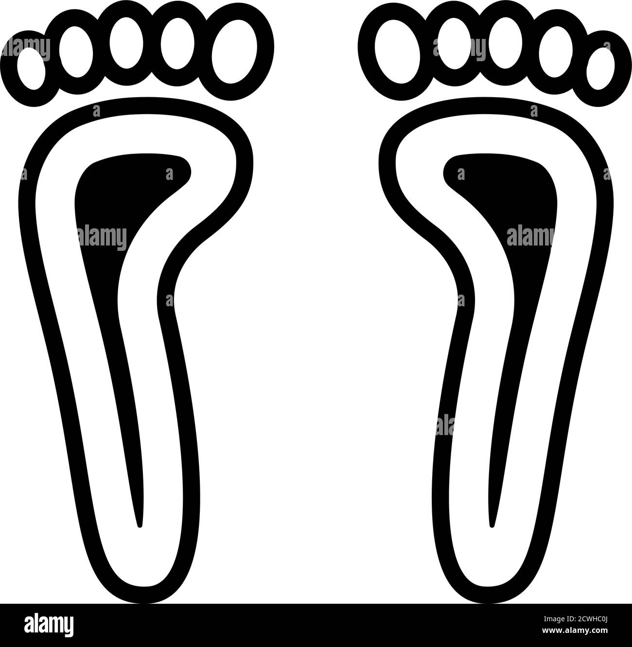 Foot, line icon. Modern infographic logo and pictogram Stock Vector ...
