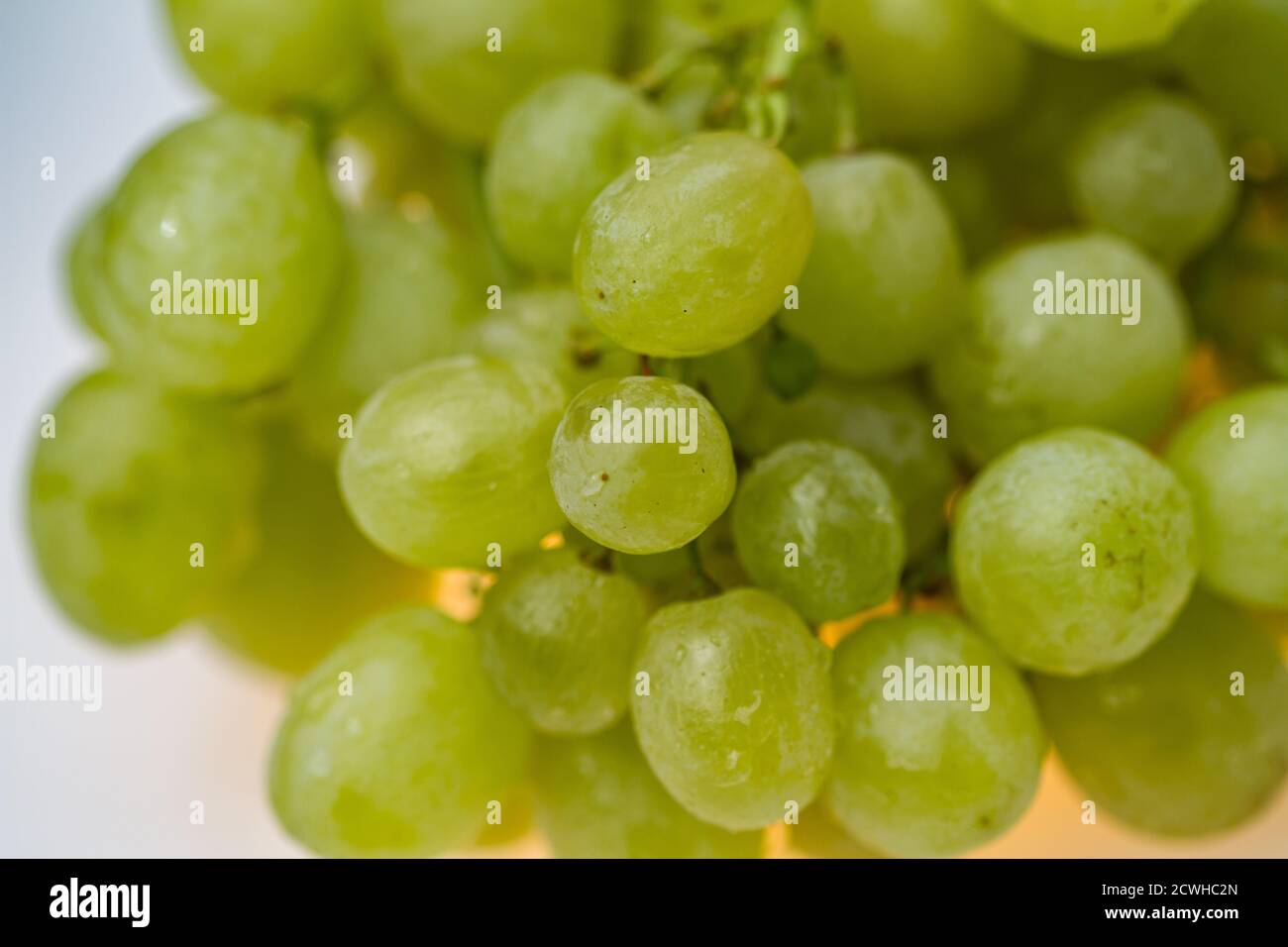 Closeup shot of fresh green grapes Stock Photo - Alamy