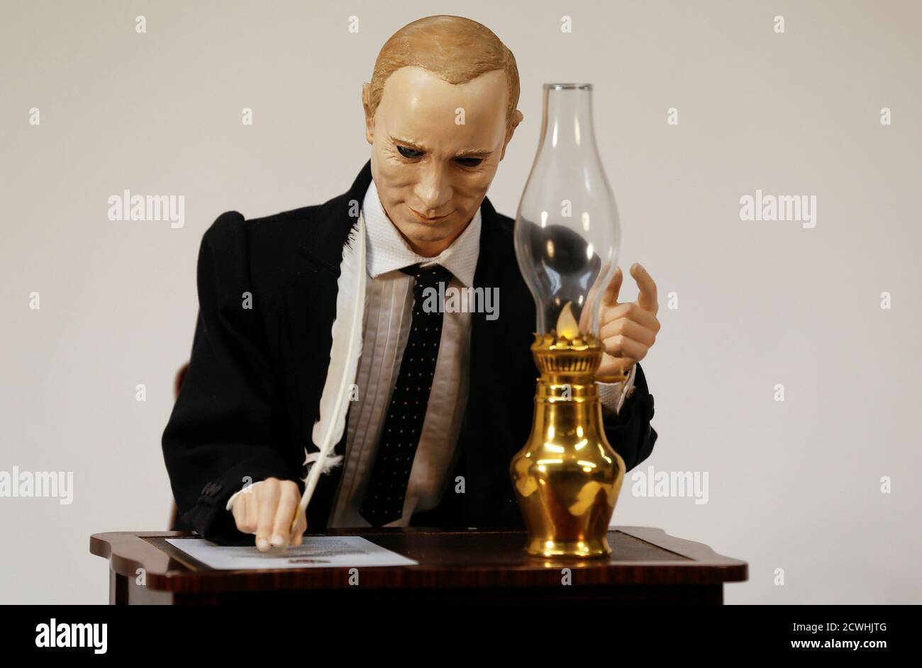 President vladimir putin writing in hi-res stock photography and images ...