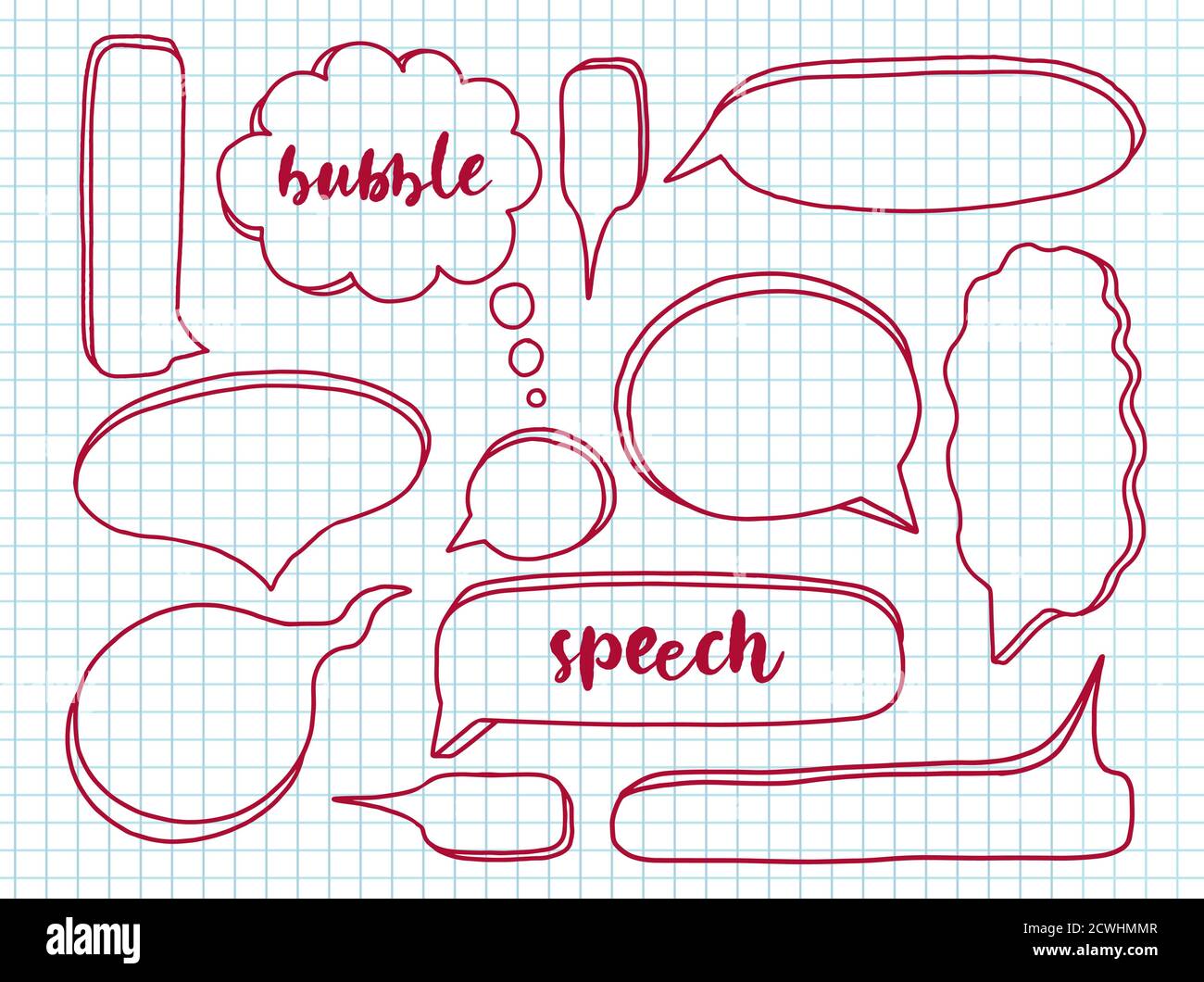 Bubble speech collection. Communication design. Social ballon comment ...
