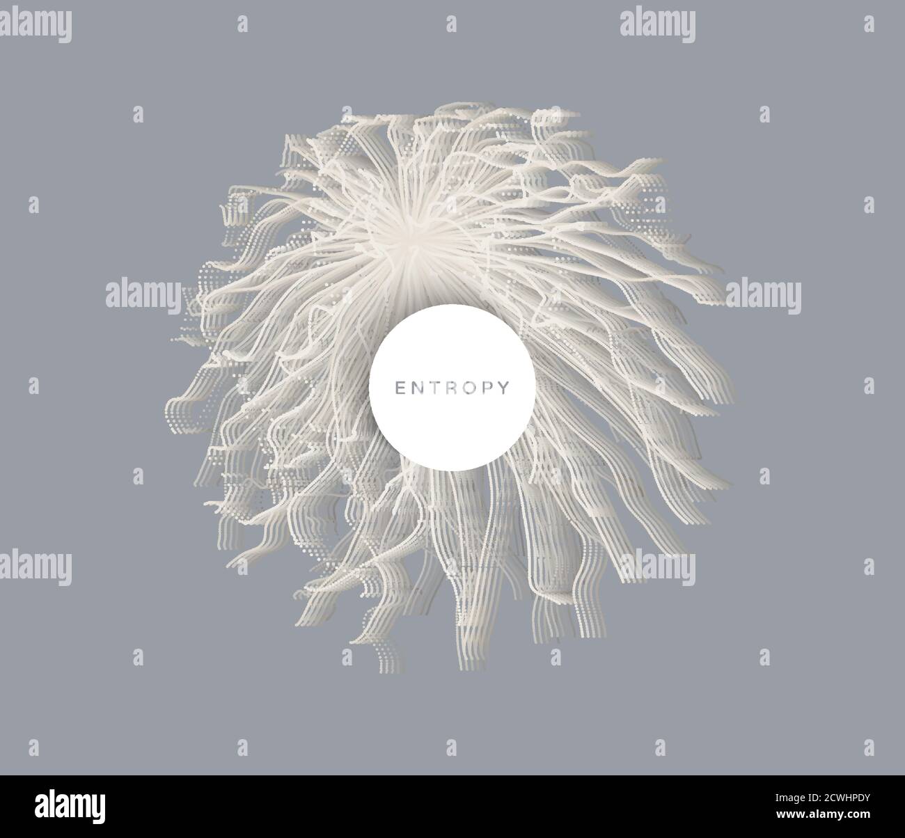 3d Abstract Sphere Array With Dynamic Particles Modern Science And Technology Element Vector 