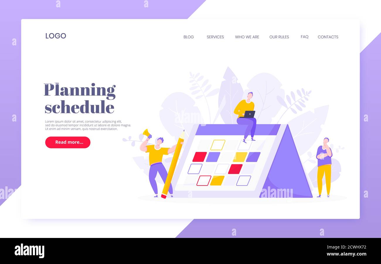 Calendar planning schedule business concept vector illustration Stock ...