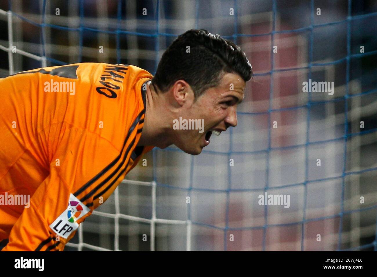 Real madrids cristiano ronaldo in pain hi-res stock photography and ...