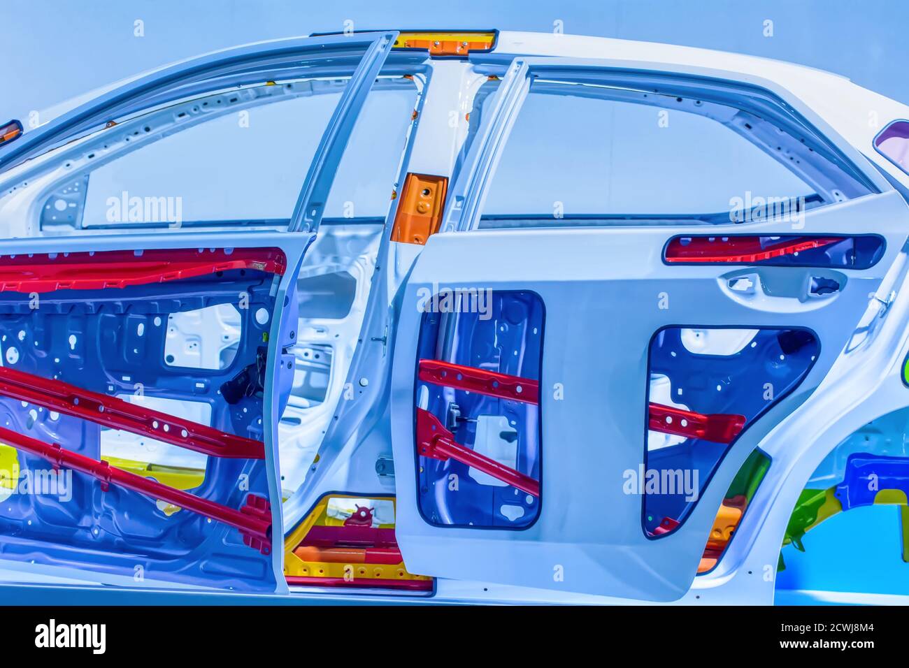 The new car structure is prepared to paint Stock Photo - Alamy