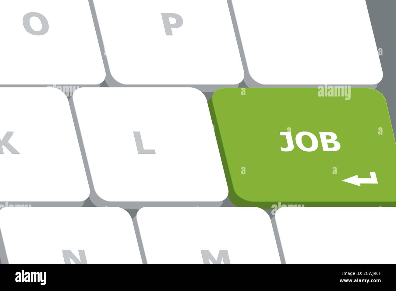 Keyboard concept : "JOB" on computer keyboard background Stock Photo ...