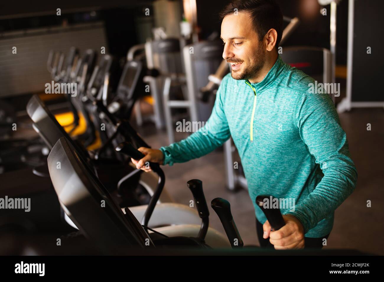 Happy sportive man hi-res stock photography and images - Alamy