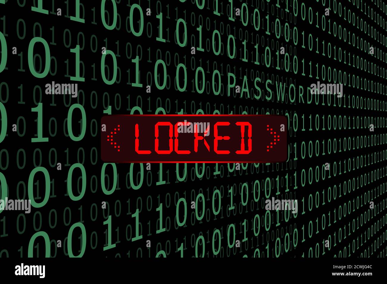 The data system is locked Stock Photo - Alamy