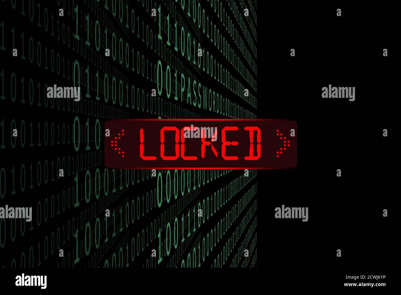The data system is locked Stock Photo - Alamy