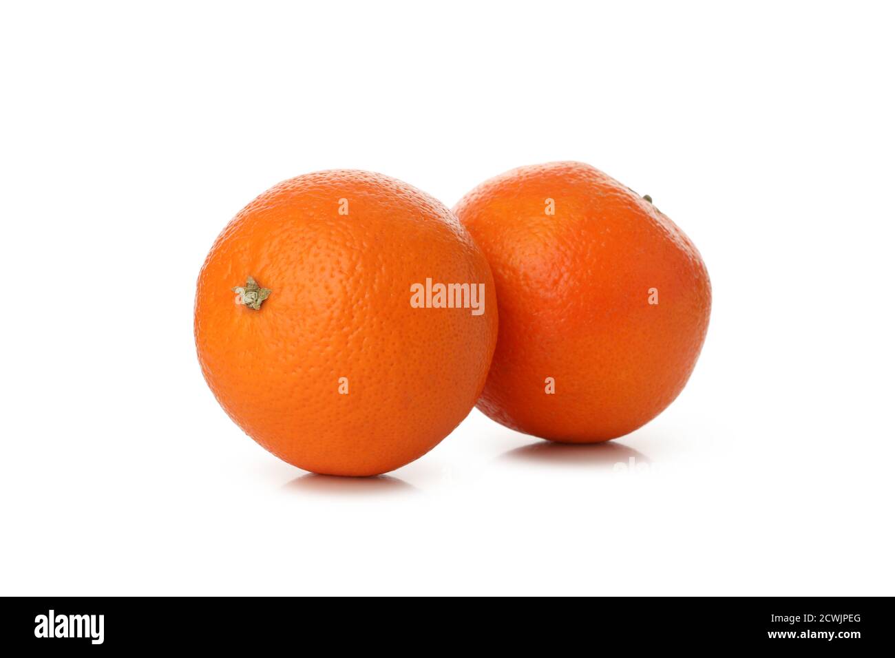 Ripe sweet mandarins isolated on white background Stock Photo - Alamy