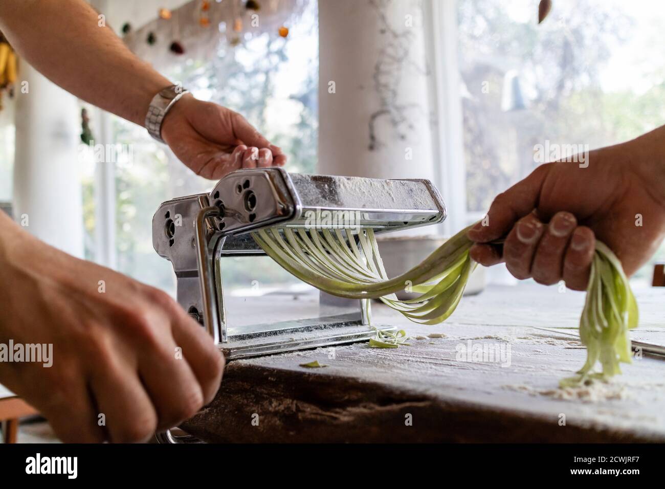 Chef Making Fresh Homemade Pasta Stock Photo - Alamy