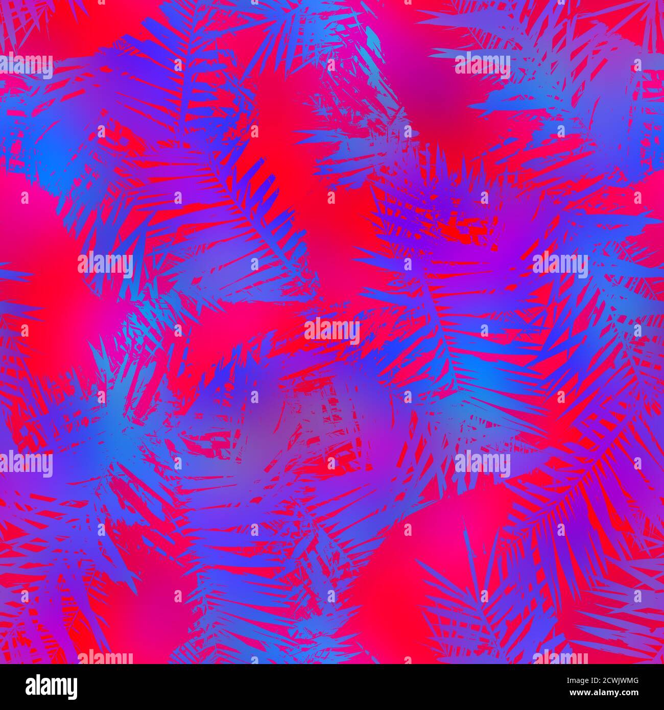 Seamless intense red and blue leaf pattern Stock Photo - Alamy