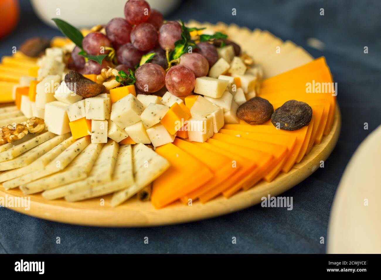 Big Cheese Plate Stock Photo - Alamy
