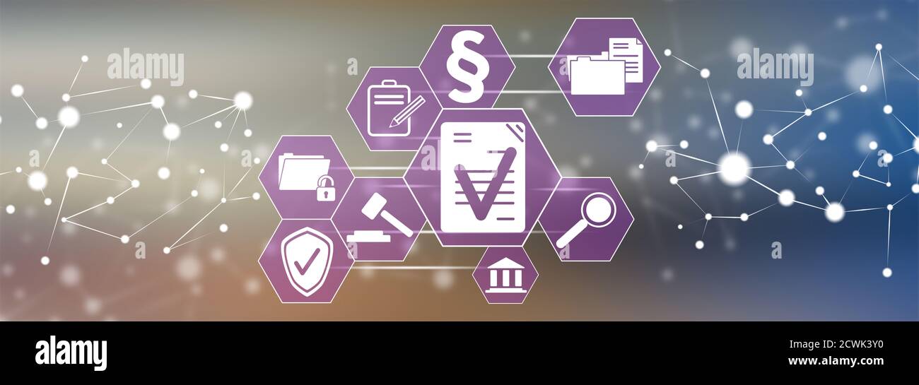 Illustration of a validation concept Stock Photo - Alamy