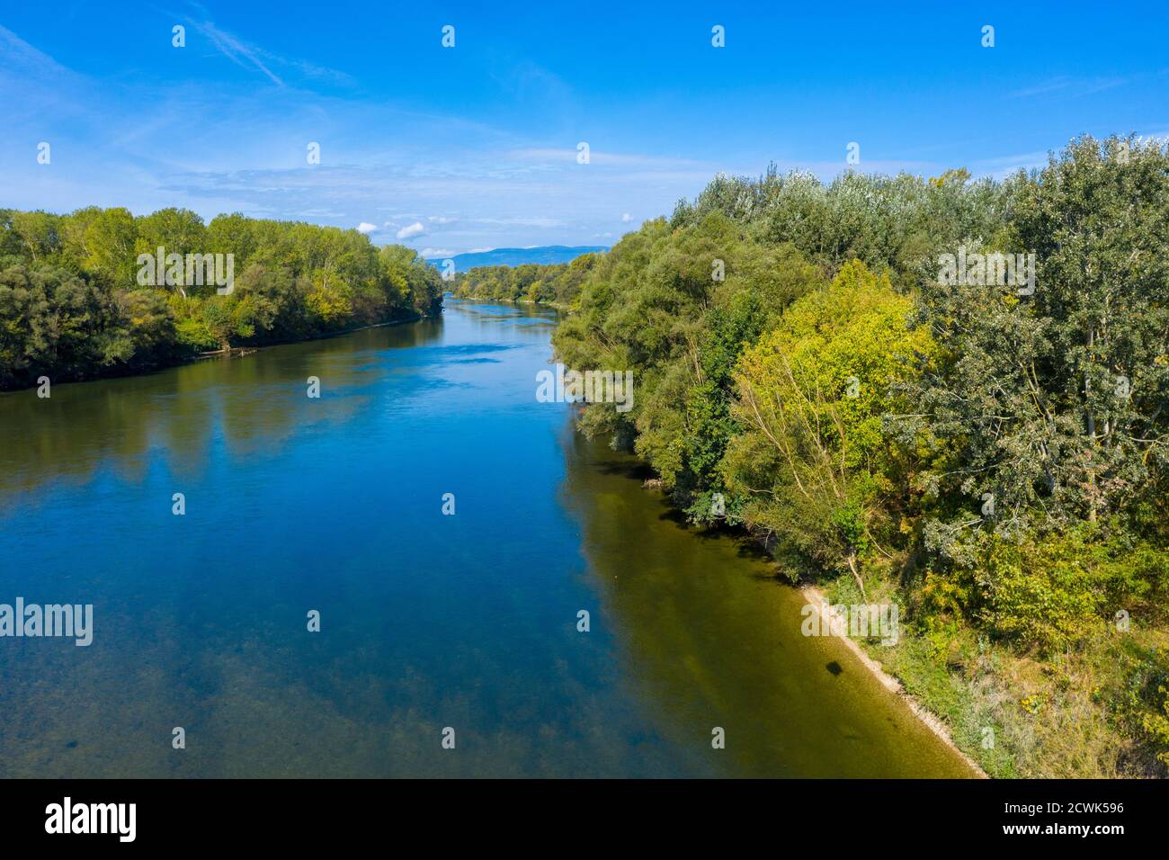 Aerial view of the Sava River near Zagreb, Croatia Stock Photo - Alamy
