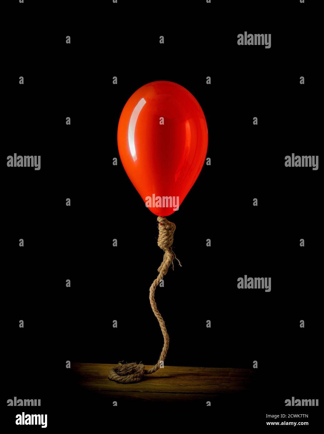 Scary red balloon Stock Photo - Alamy
