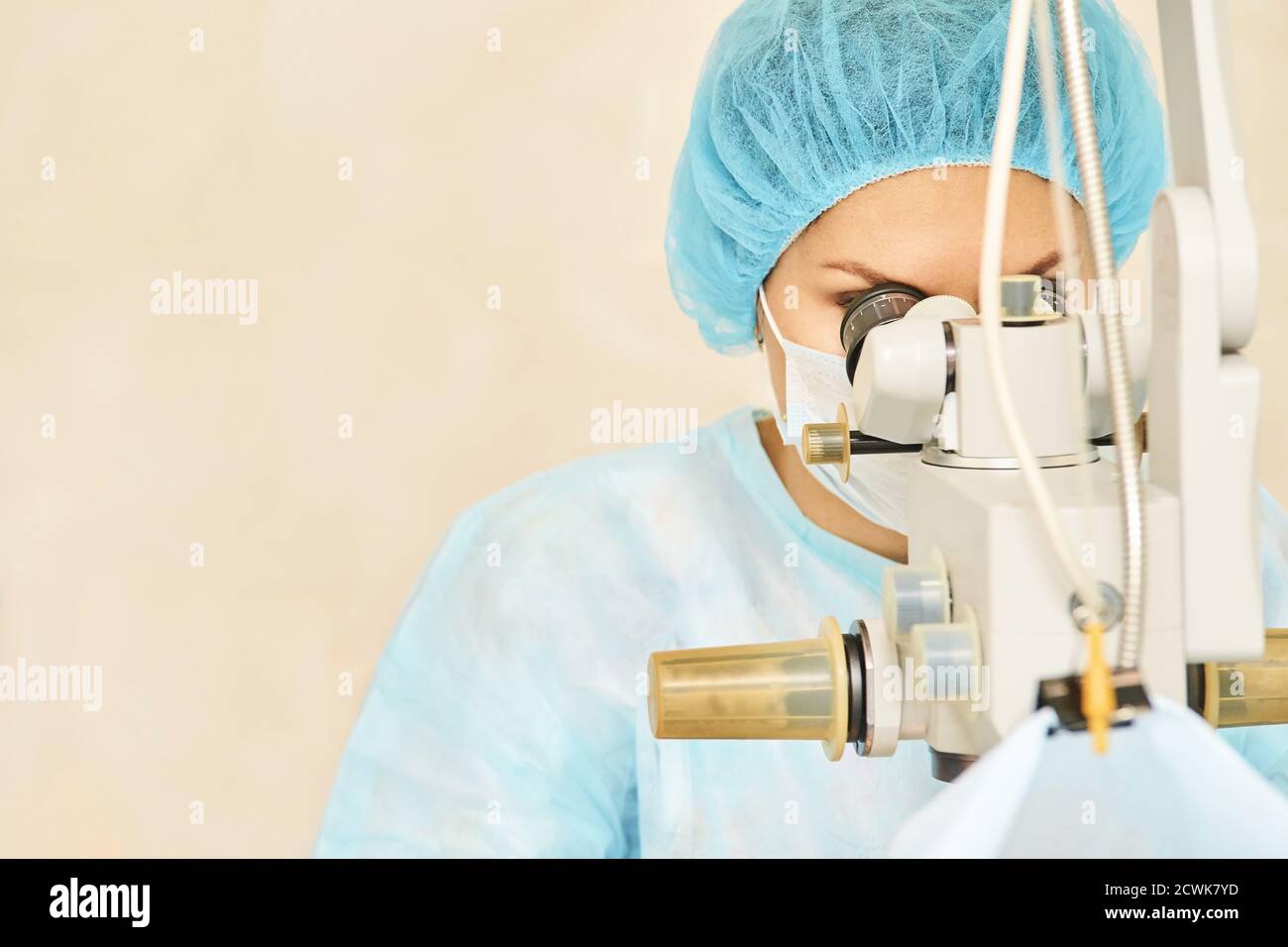 People at hospital background. Blue medical backdrop. Healthcare ...