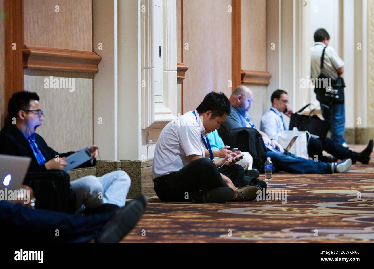 Attendees at technology conference hi-res stock photography and images ...