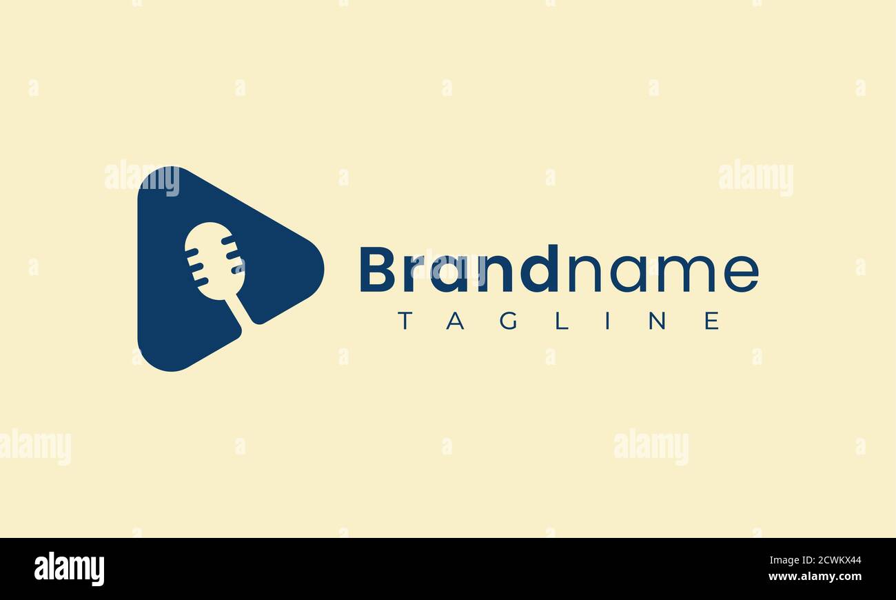 Microphone logo hi-res stock photography and images - Alamy