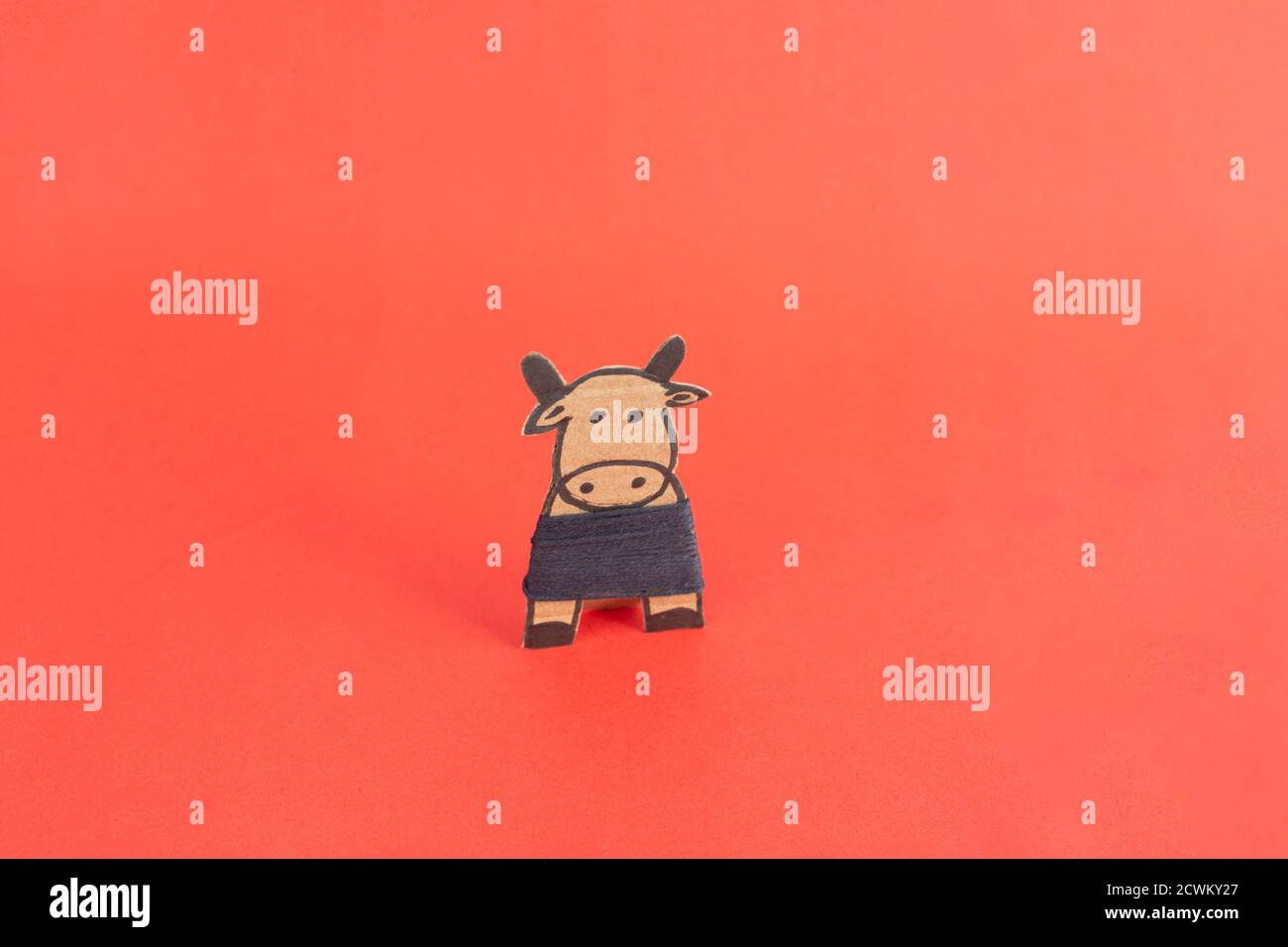 how to make a bull or cow, step by step instruction, DIY, year of the ...