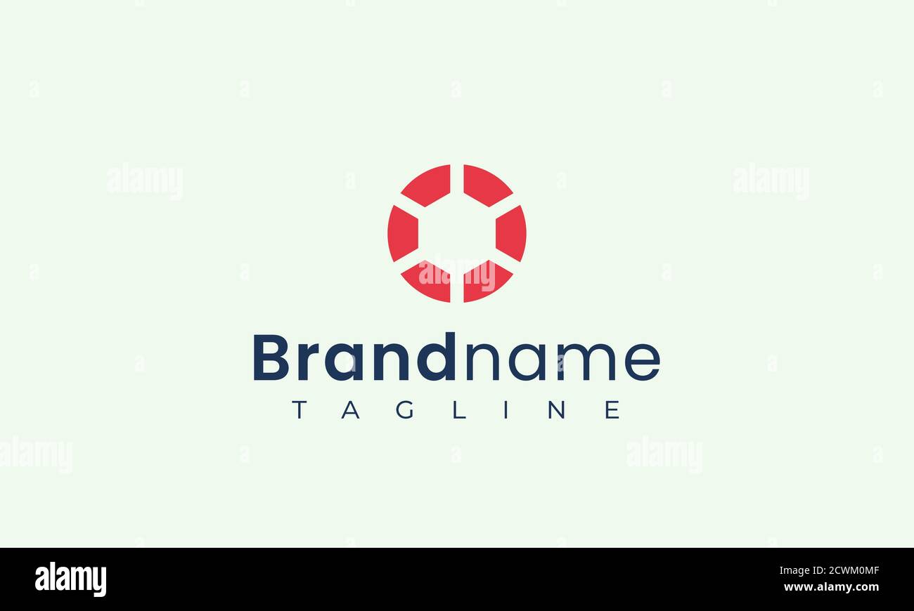 Abstract circle logo template that represents strength and passion is ...