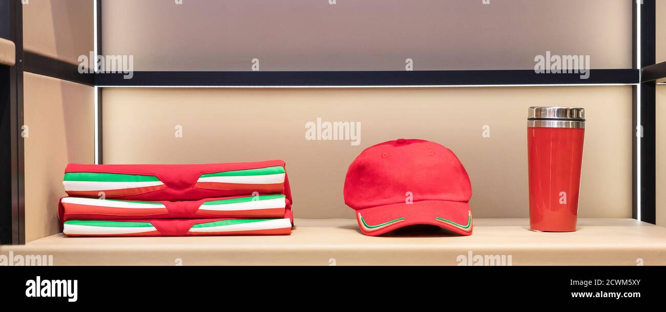 Red cup cap and t-shirt set isolated Stock Photo - Alamy